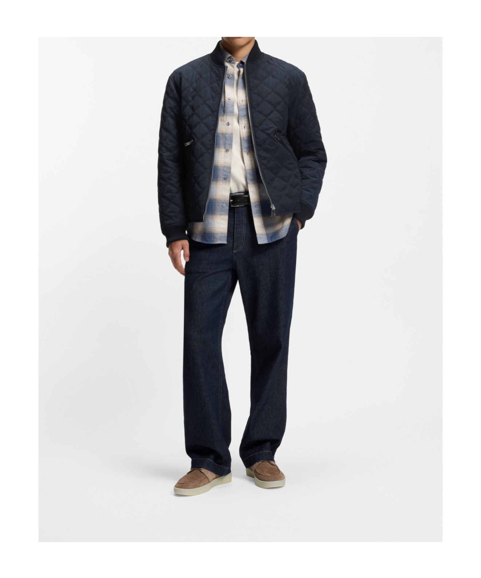 HUGO BOSS Hugo Boss Reversible Quilted Bomber Jacket